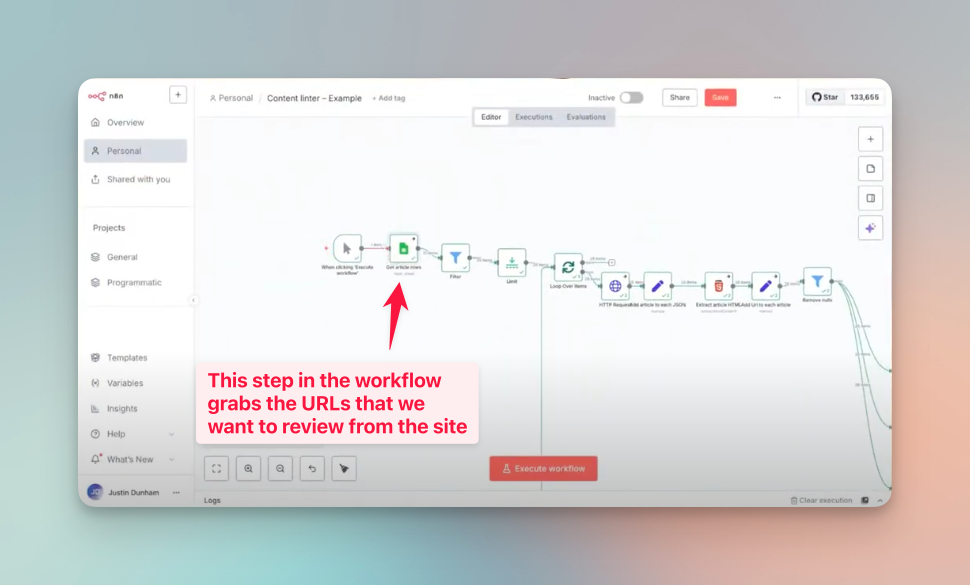 Build this LLM workflow to spellcheck your entire website